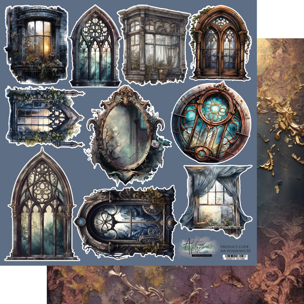Windows 03 Double Sided 12 x 12 – Miniature Luxuries & Papers