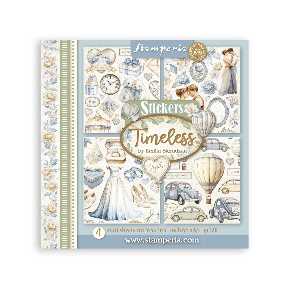SBSTK02 Sticker Sheets (6.5"x6.5") Timeless – Miniature Luxuries & Papers
