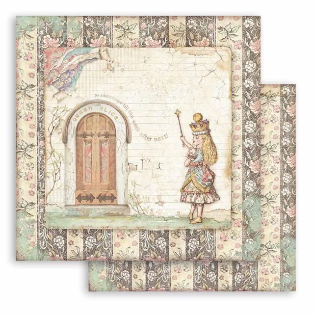 SBB819 Double Sided Single Sheet Alice Door – Miniature Luxuries & Papers