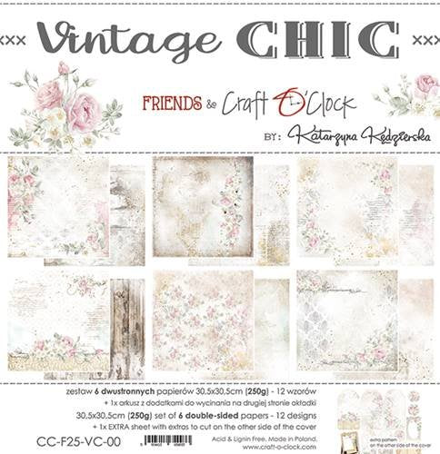 Vintage Chic 12 x 12 Double Sided – Miniature Luxuries & Papers